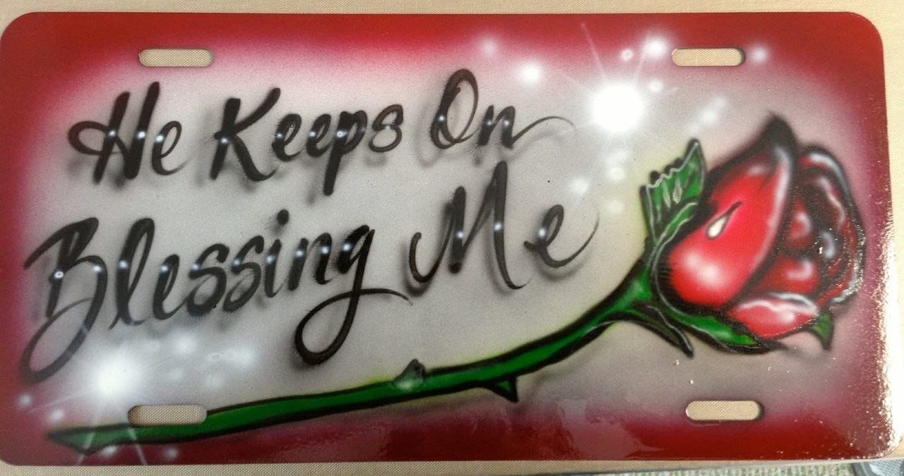 Airbrushed License Plates | Special Tees Inc.